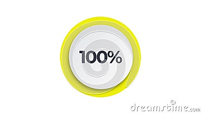 Infographics Circular Graph Animation Counting 0 To 100 Percentage ...