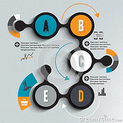 Step by Step Infographics Illustration Stock Vector - Illustration of ...