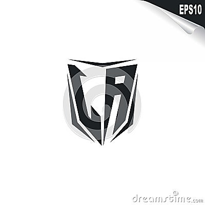 Initial JA Logo Design With Shield Style, Logo Business Branding ...
