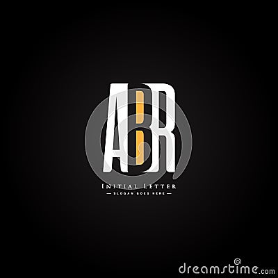 Initial Letter ABR Logo - Simple Monogram Logo For Initials A, B And R ...
