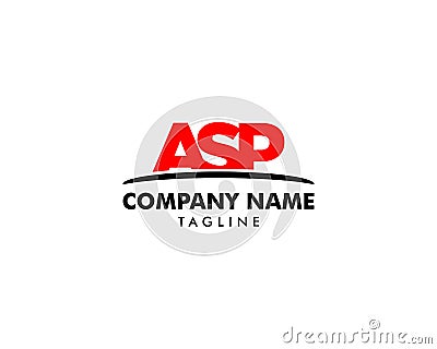 Initial Letter ASP Logo Template Design Vector Illustration ...