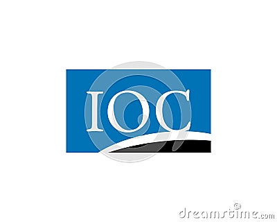 Initial Letter IOC Logo Template Design Cartoon Vector | CartoonDealer ...