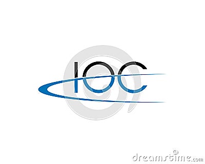 Initial Letter IOC Logo Template Design Cartoon Vector | CartoonDealer ...