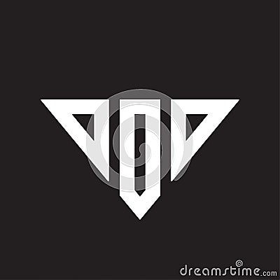 Initial Letter OOO Logo Design, Triangle Shape Monogram Logo Vector ...