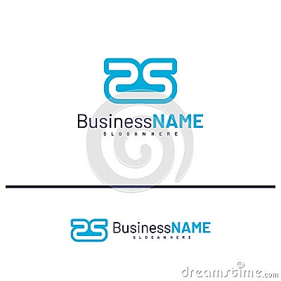 Initial PS Logo Design Vector Illustration, Creative Letter PS Logo ...