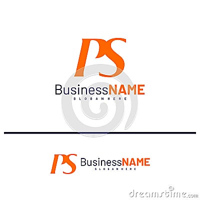 Initial PS Logo Design Vector Illustration, Creative Letter PS Logo ...
