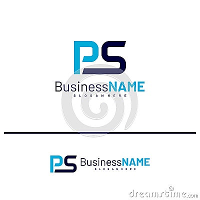 Initial PS Logo Design Vector Illustration, Creative Letter PS Logo ...
