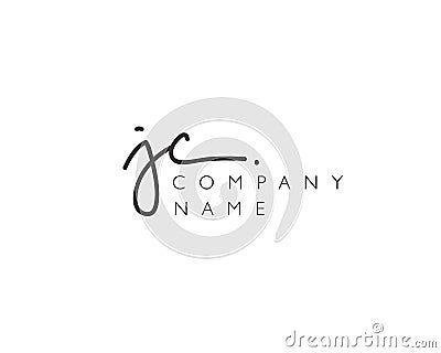 JC Initial Signature Handwriting Template. Initial Letter Signature ...