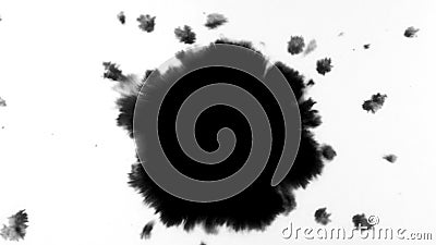 Ink Blots are Falling and Spread. Stock Footage - Video of blob, paper ...