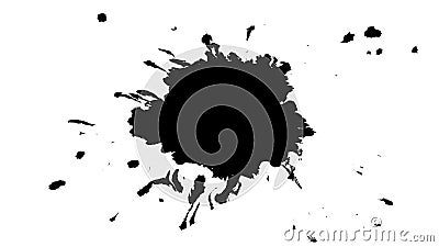 Ink drops on wet paper 09 stock video. Video of splash - 89457853