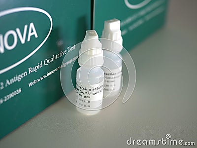 Innova Coronavirus Lateral Flow Test Box With Extraction Fluid Bottles ...