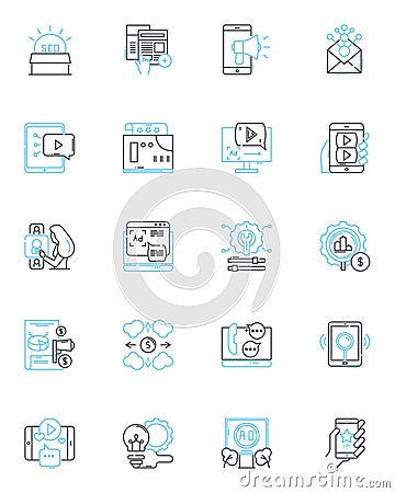 Innovation And Creativity Linear Icons Set. Ingenuity, Mindfulness ...