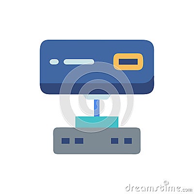 Innovative Docking Station Design Icon Cartoon Vector | CartoonDealer ...