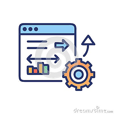 Innovative Regression Testing Design Icon Cartoon Vector ...