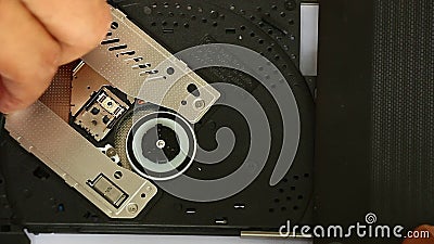 Insert CD stock footage. Video of human, hacker, enter - 39802674