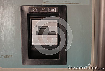 Insert Coin Slot 20 50 100 In Quarters Stock Photo - Image: 41731077