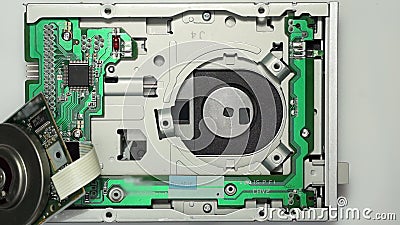 Inserting Floppy Disk into Opened Disk Drive 01 Stock Video - Video of ...