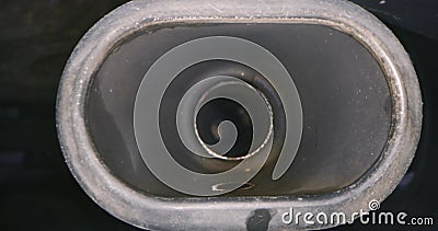 Inside the Car Exhaust Pipe. Engine Working Stock Video - Video of ...