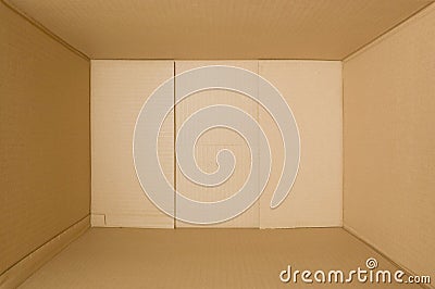 Inside Of A Cardboard Box. Stock Images - Image: 23380104