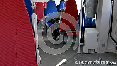 Inside High Speed Train Compartment. an Interior View of Modern High ...