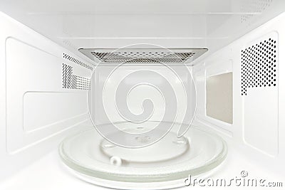Inside Microwave Oven - Frontal View Stock Images - Image: 27857394