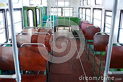 Inside Of Old Bus Stock Images - Image: 29294324
