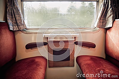 Inside Of An Old Train Stock Image - Image: 17509901