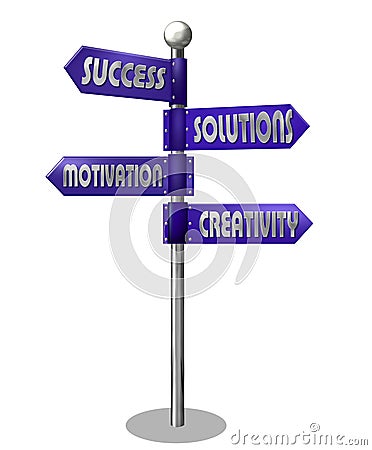 Inspirational Road Sign Stock Image - Image: 8493661