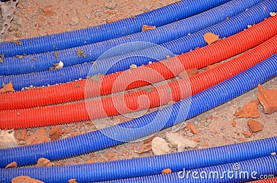 Installing Power Outlets. Power Sockets On Initial Stage Of ...