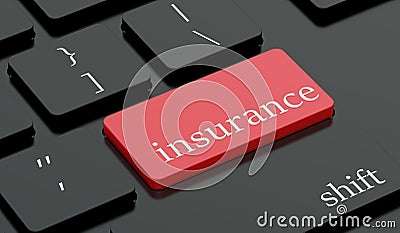 3d insurance over risk stock illustration. Illustration of liability ...