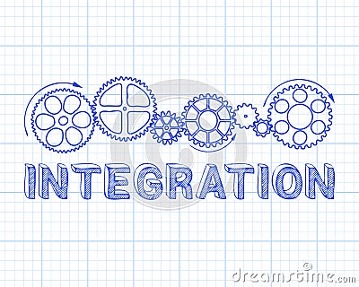 Integration Graph Paper Vector Illustration | CartoonDealer.com #126401274