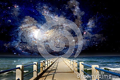 Inter-Galactic Space Beach Royalty Free Stock Images - Image: 13603839