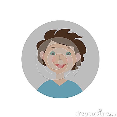 Interested Emoticon. Fascinated Expression Icon. Cartoon Vector ...
