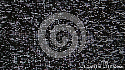 Interference on the TV stock video. Video of offline - 73701371