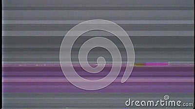 Interference on the TV Screen with Color Defects, Noise and Grain Stock ...