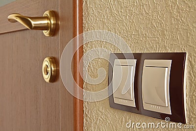 Interior Door And Light Switch Stock Photos - Image: 17279583