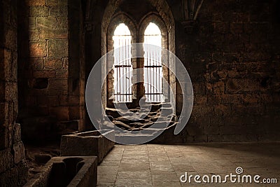 Interior Of Medieval Abbey. Royalty Free Stock Photo - Image: 24367945