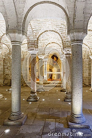 Interior In An Underground Crypt With An Altar Royalty-Free Stock Image ...