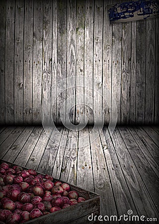 Interior Wood Barn, Grunge Background Royalty Free Stock Image - Image ...