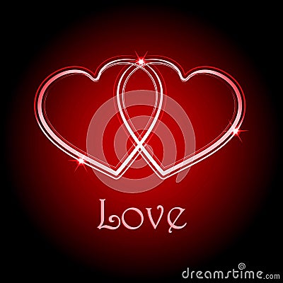 Interlocked Love Hearts Background Royalty-Free Stock Photo ...