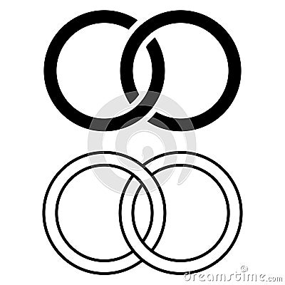 Interlocking Icon Vector Set. Combine Illustration Sign Collection ...