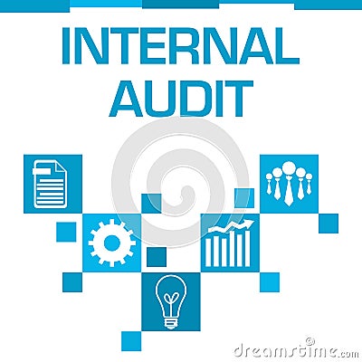 Internal Audit Blue Squares Symbols Royalty-Free Stock Photo ...