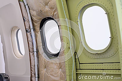 Internal Design Of The Fuselage Of A Passenger Aircraft. Stock ...