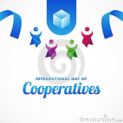 International Day Of Cooperatives Design Background Vector Illustration ...