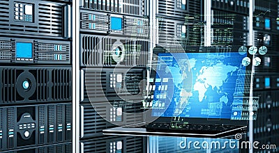 Internet Server Laptop Stock Photography - Image: 35466732