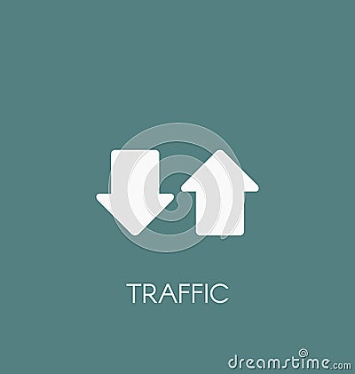 Internet Traffic Icon Vector Illustration Stock Vector - Image: 83914126