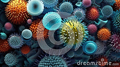 Interpretation Virus Texture Stock Illustration | CartoonDealer.com ...