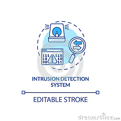 Intrusion Detection System Concept Icon Cartoon Vector | CartoonDealer ...