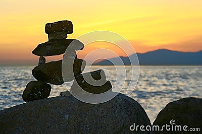 Inukshuk Royalty Free Stock Photos - Image: 1181308