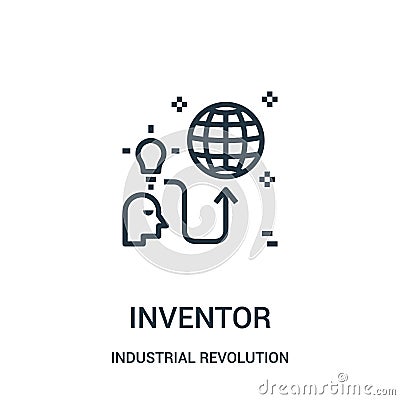 Inventor Icon Vector From Industrial Revolution Collection. Thin Line ...